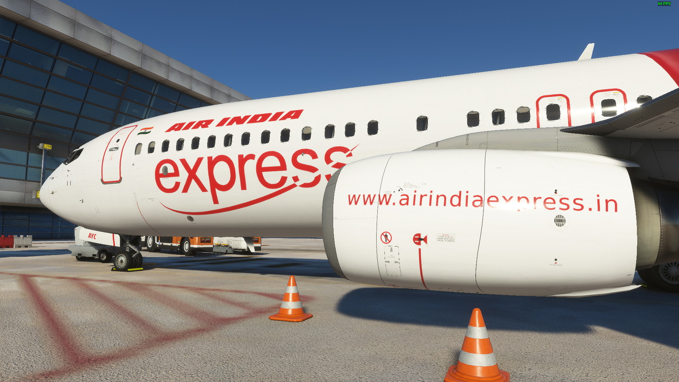 Air India Express VT-AYC "Patola / Shawl" tail design PMDG B738 [4K ...