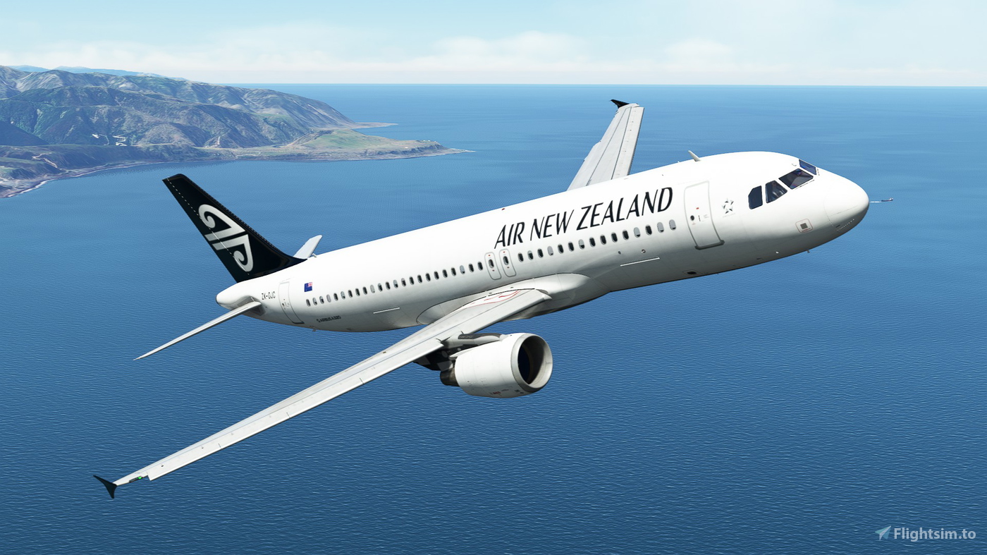 Air New Zealand Interim Livery (2013) ZK-OJC + Cabin - Fenix A320 for ...