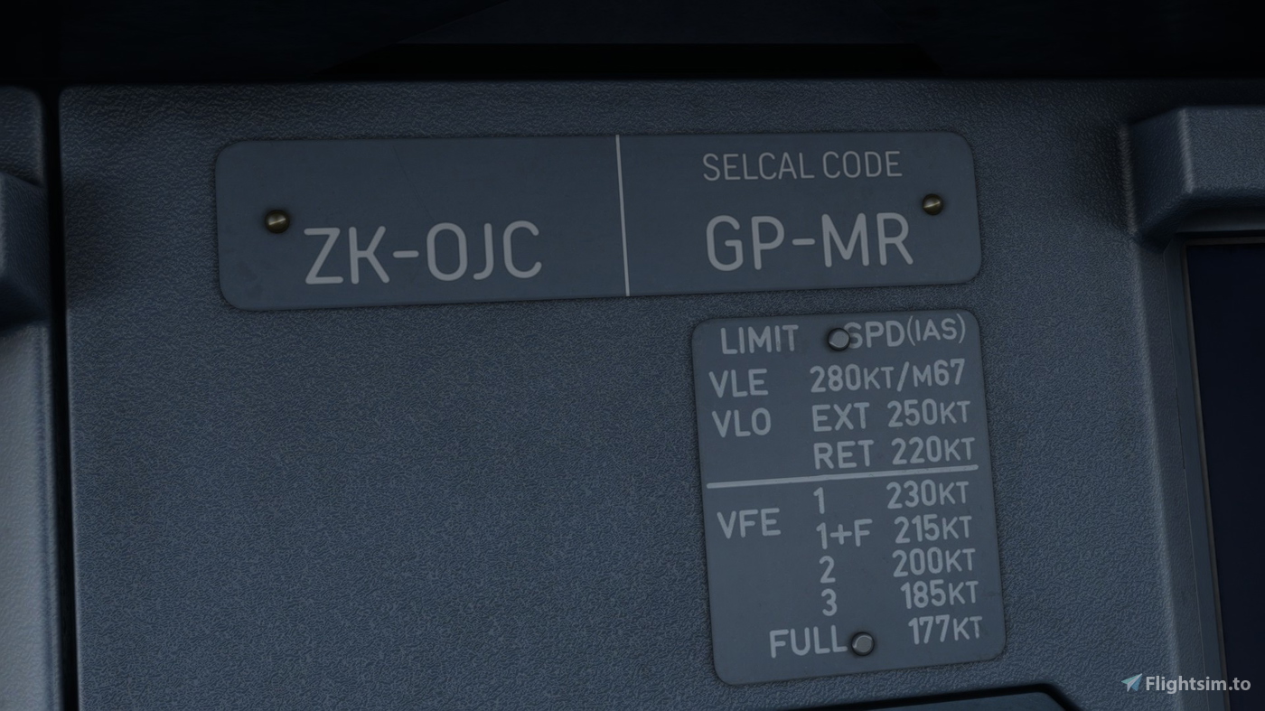 Air New Zealand Interim Livery (2013) ZK-OJC + Cabin - Fenix A320 for ...