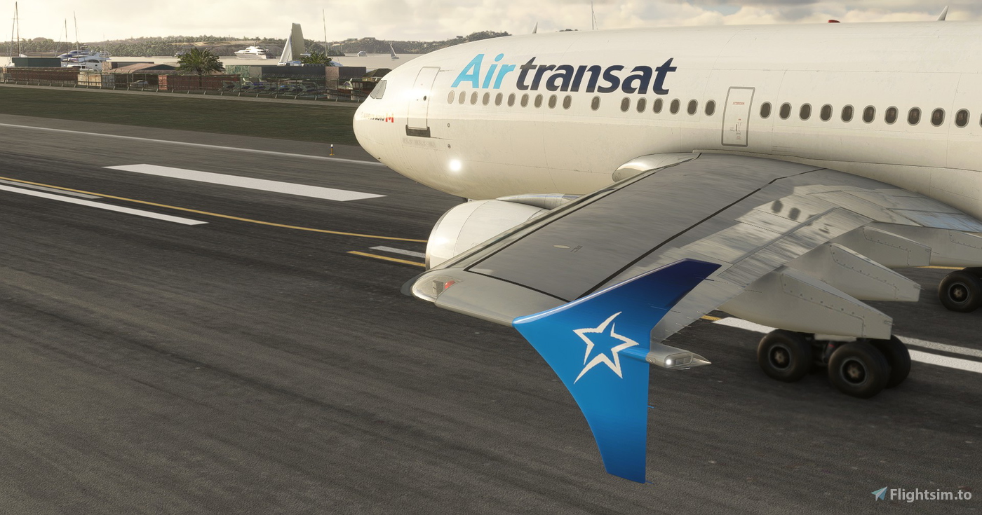 Air Transat "2017 livery" "C-GTSW" IniBuilds A310-300 for Microsoft ...