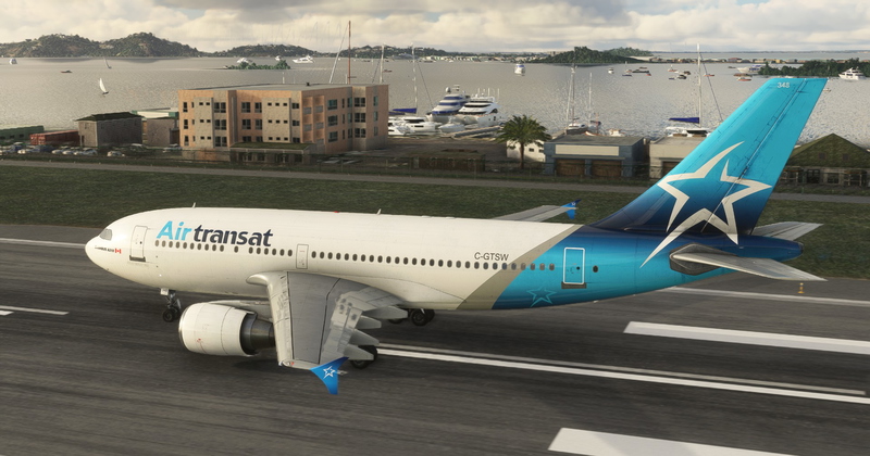 Air Transat "2017 livery" "C-GTSW" IniBuilds A310-300 for Microsoft ...