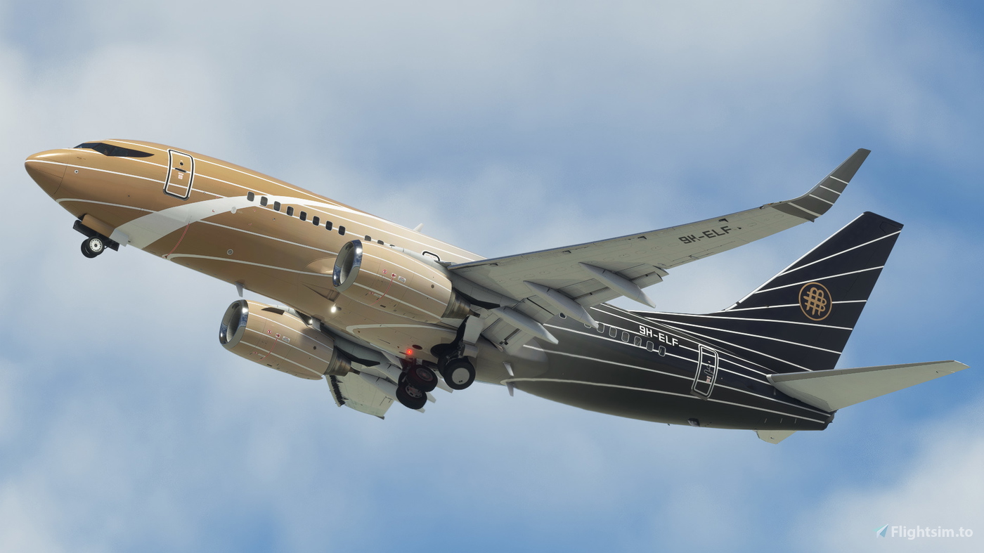 Air X Charter (9H-ELF) - PMDG 737-700BBJ for Microsoft Flight Simulator | MSFS