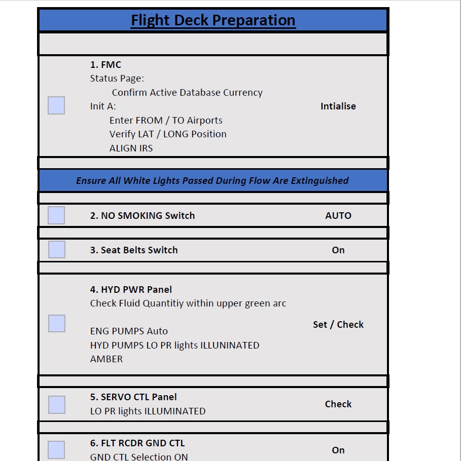Airbus A310 Checklist (IniBuilds) dla Microsoft Flight Simulator | MSFS