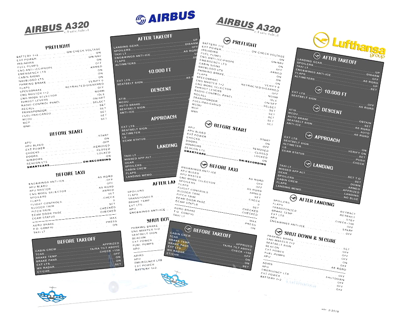 Checklists for Airbus A320neo on Microsoft Flight Simulator