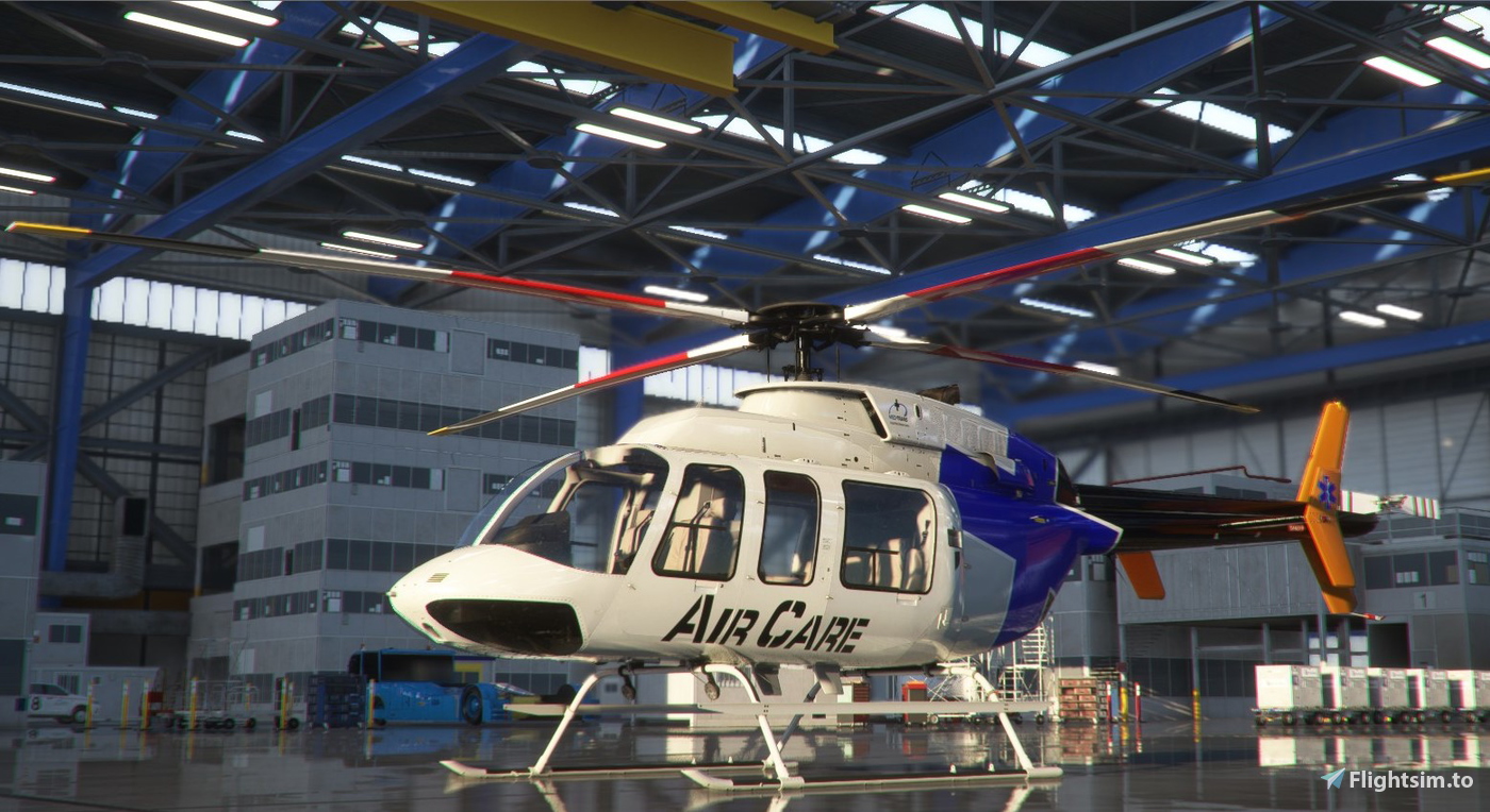 AIRCARE | N516MT | BELL 407 for Microsoft Flight Simulator | MSFS