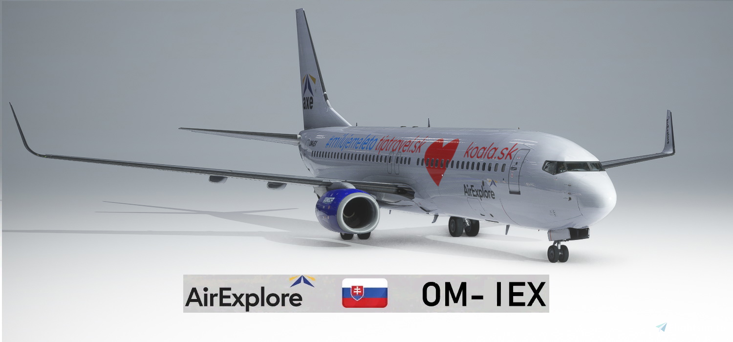 AirExplore (Tiptravel Koala) B738 PMDG NG3 OM-IEX for Microsoft Flight ...