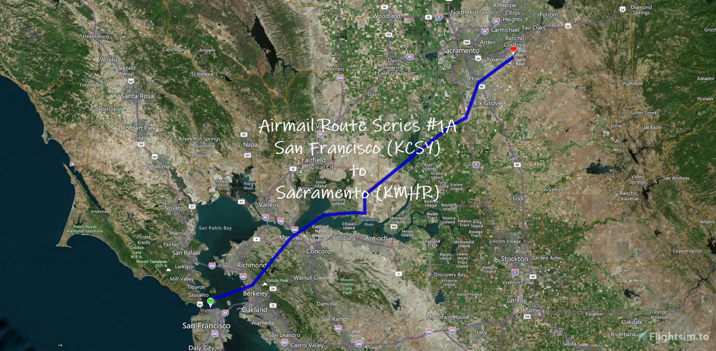 Airmail Route Series #1A - KCSY > KMHR pour Microsoft Flight Simulator ...