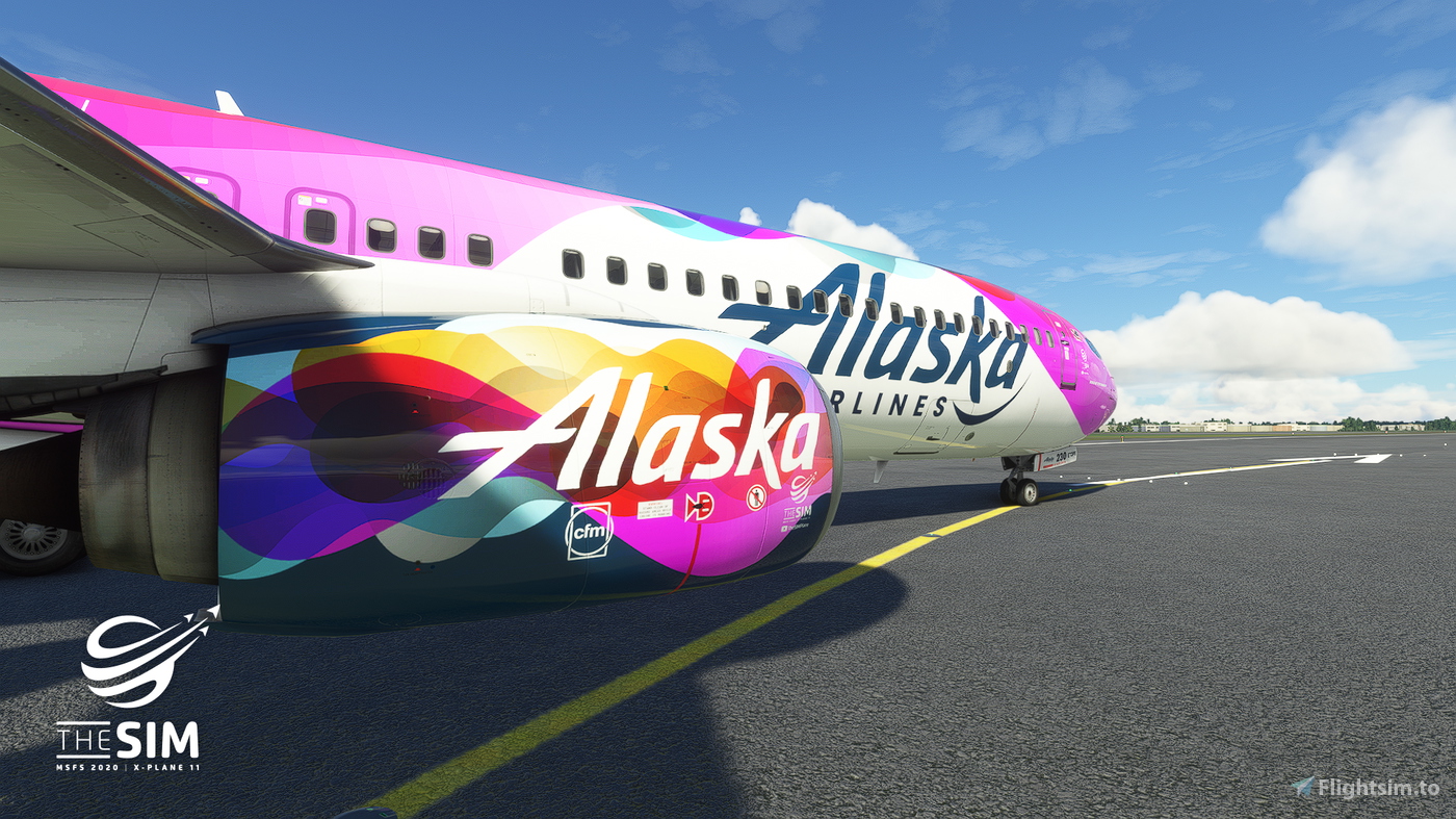 ALASKA Airlines [8K Resolution] Boeing 737-900ER PMDG for Microsoft ...