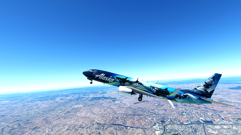 ALASKA AIRLINES 737-900ER SCIMITAR WINGLETS N875AK for Microsoft Flight ...