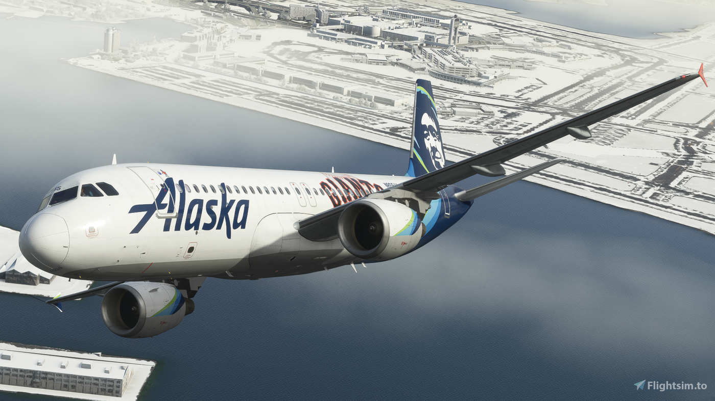 Alaska Airlines Pack [w/ Interior] Fenixsim A320 [8K+4K] for Microsoft ...