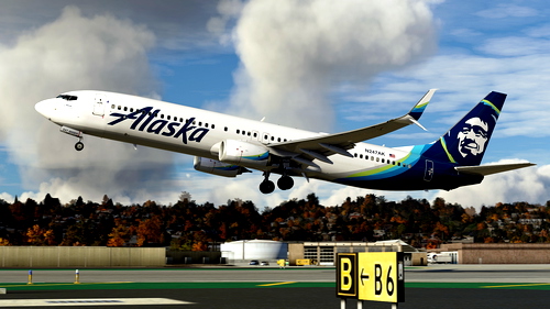 Alaska Airlines [Pack] w/Cabin PMDG 737-990ER for Microsoft Flight Simulator | MSFS