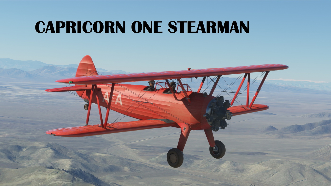 Albain's Stearman from Capricorn One for Microsoft Flight Simulator | MSFS