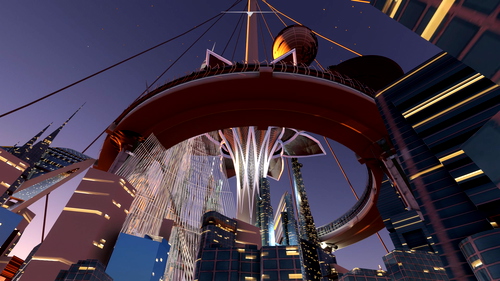 Alita 2 ⚔️ Sky City for Microsoft Flight Simulator | MSFS