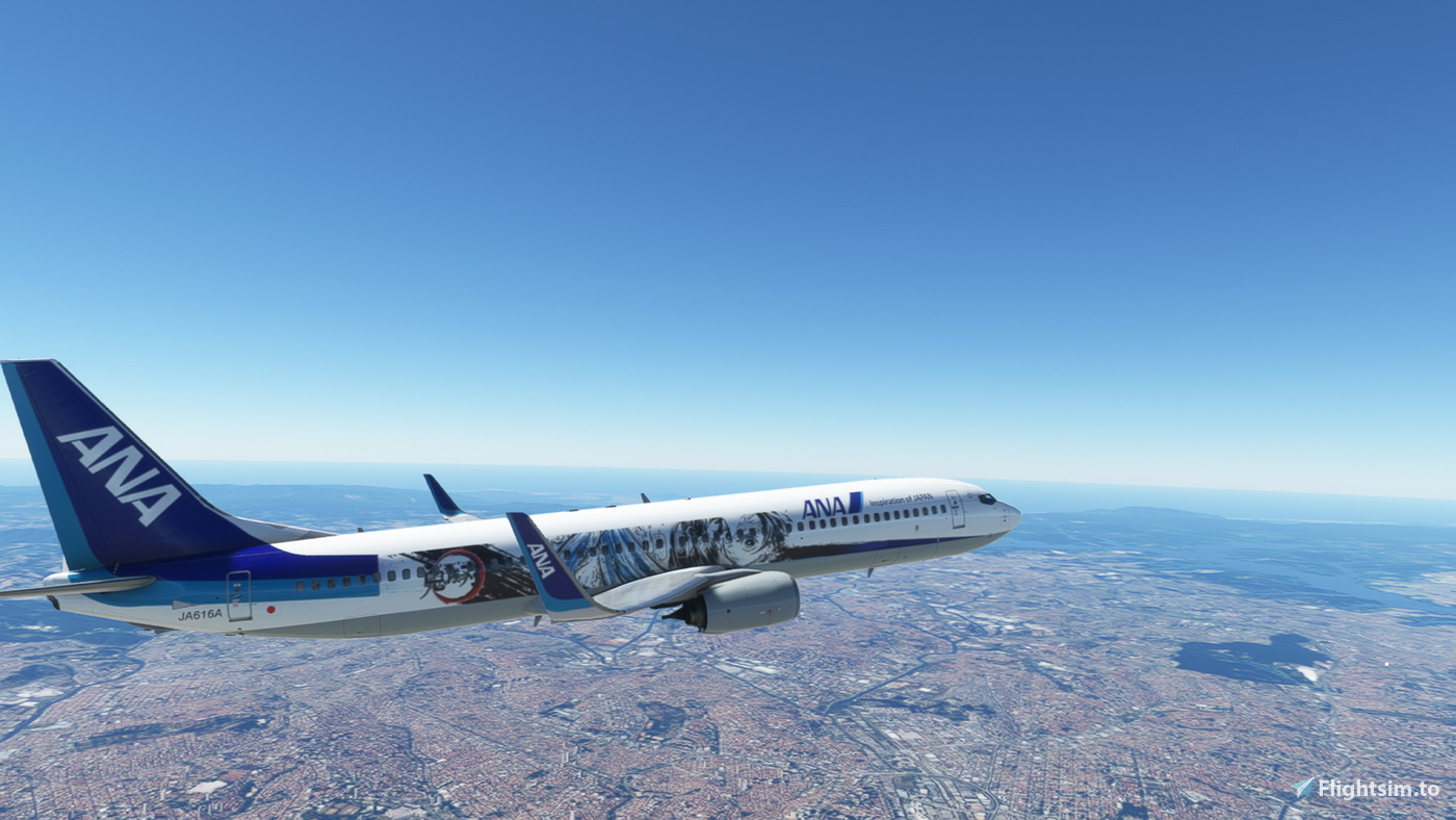 ANA ALLNIPPON AIRWAYS KIMETSU 737-900ER JA616A para Microsoft Flight ...