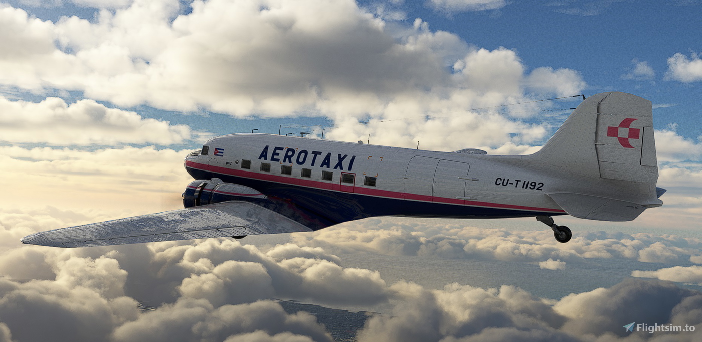 [Asobo / Aeroplane Heaven] Douglas DC-3 Aerotaxi for Microsoft Flight Simulator | MSFS
