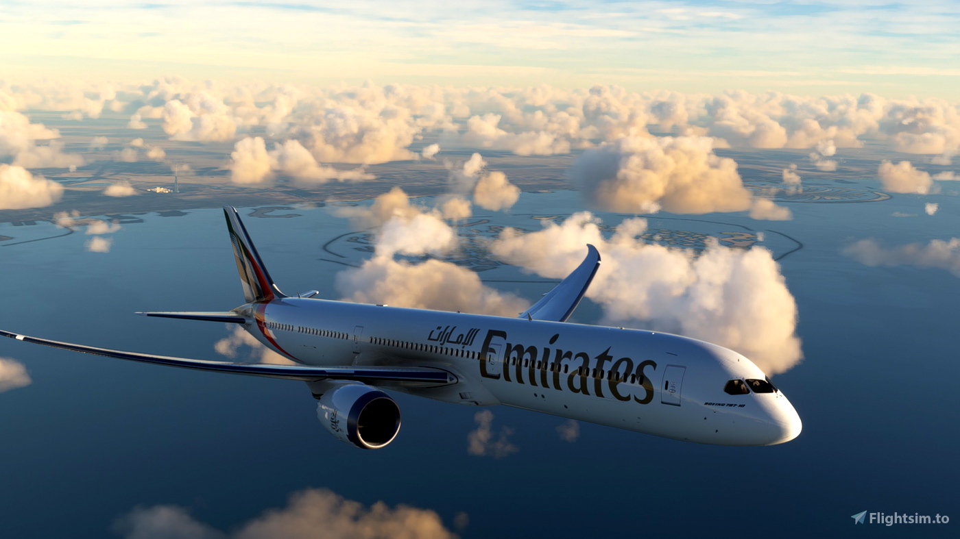 Asobo Boeing 787-10 Emirates New Livery 8K for Microsoft Flight ...