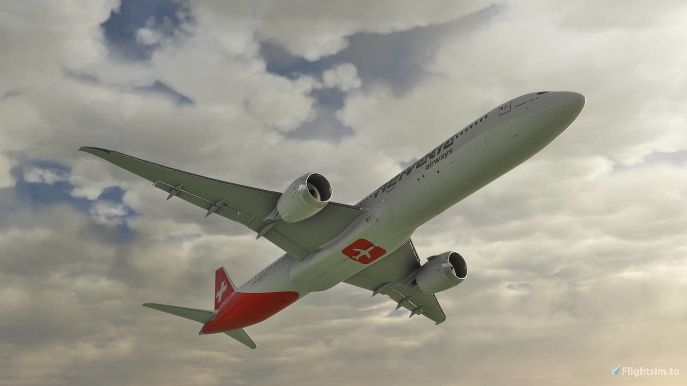 Asobo Boeing 787-10 "HB-TJA" Helvetic pour Microsoft Flight Simulator ...