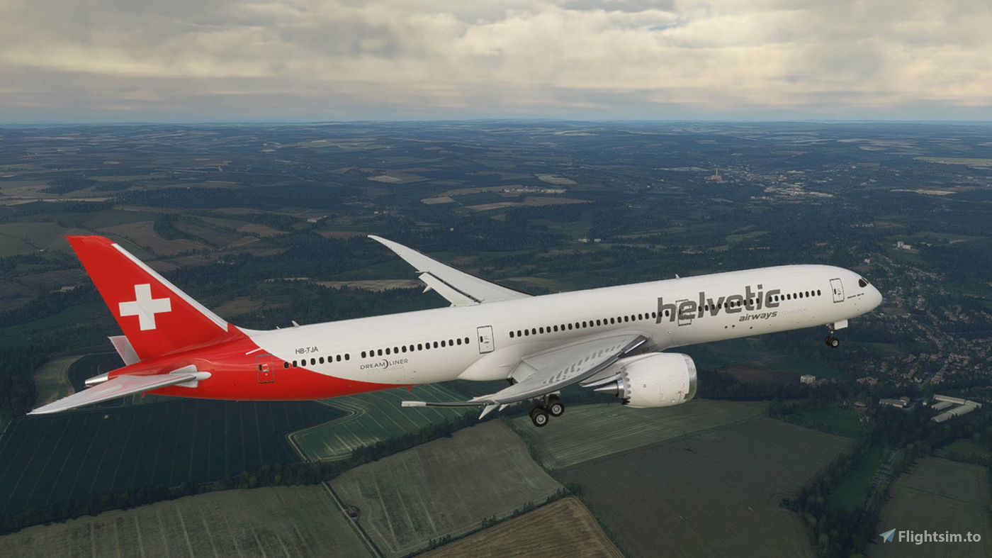 Asobo Boeing 787-10 "HB-TJA" Helvetic for Microsoft Flight Simulator | MSFS