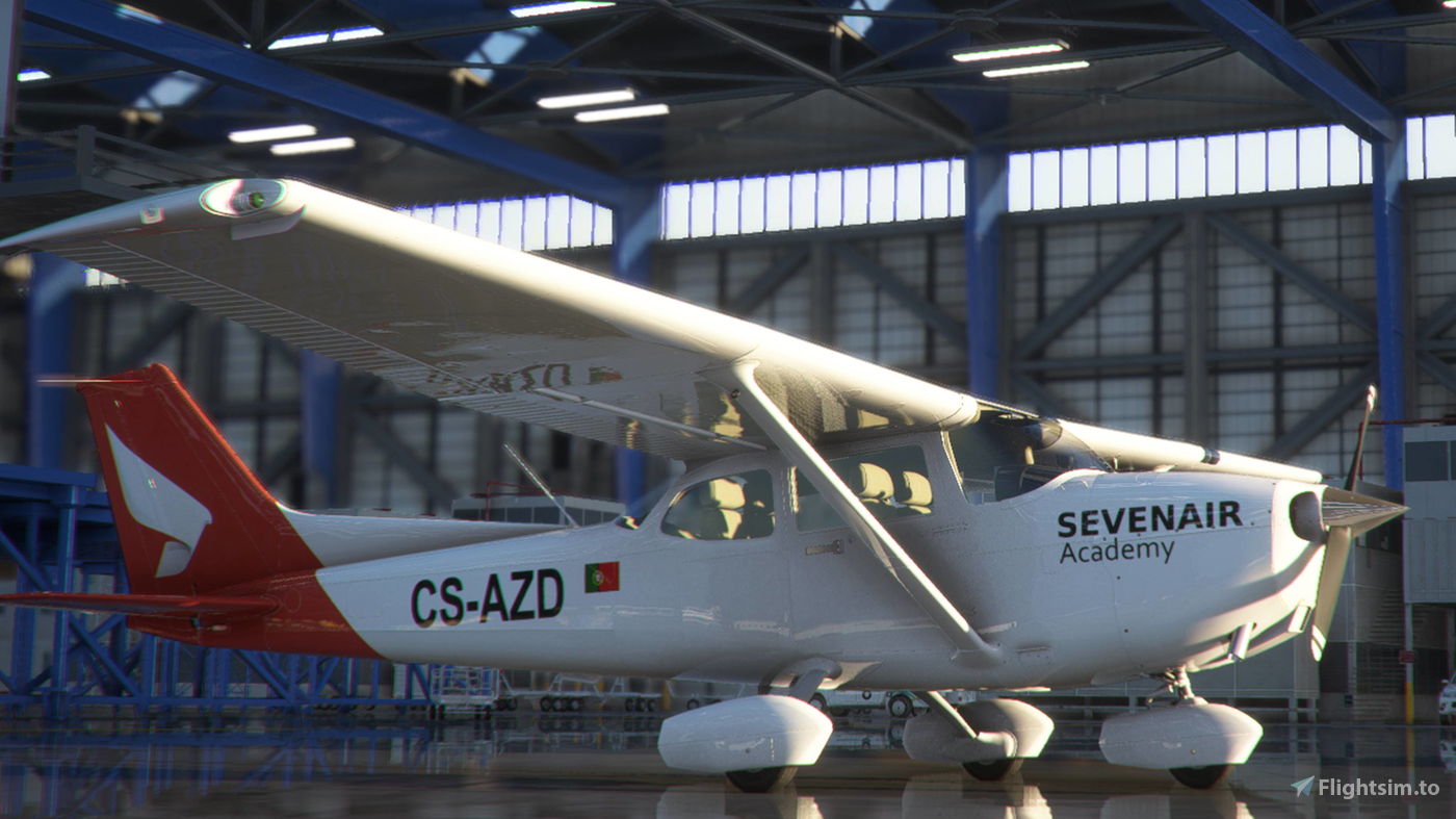 Asobo Cessna 172SP Skyhawk AS1000 "CS_AZD" Sevenair para Microsoft ...