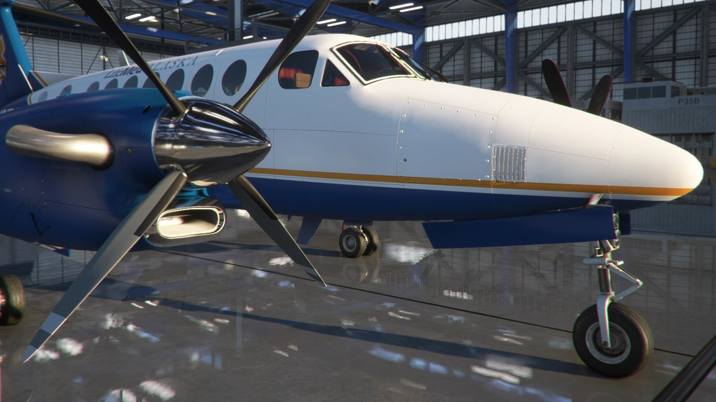 Asobo King Air 350i "N547LM" LifeMed ALASKA for Microsoft Flight ...