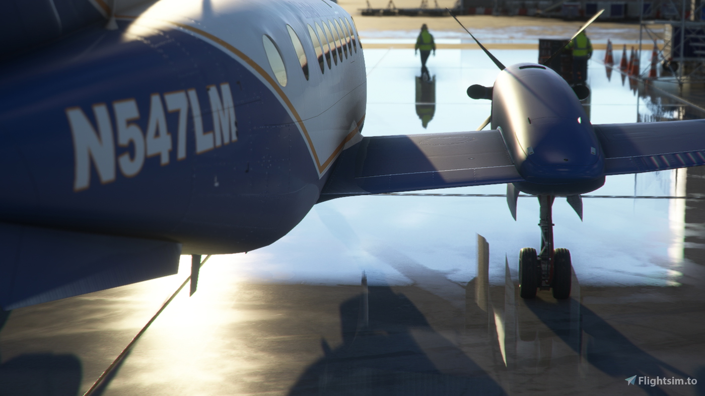 Asobo King Air 350i "N547LM" LifeMed ALASKA for Microsoft Flight ...