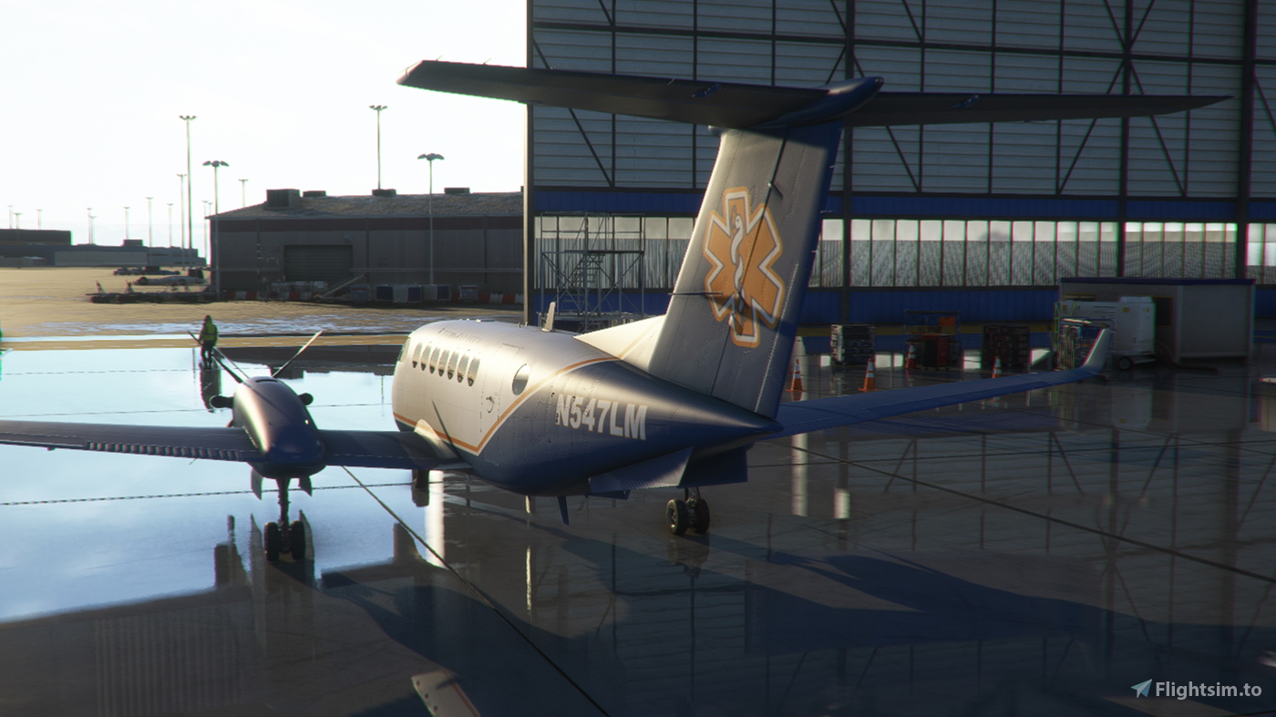 Asobo King Air 350i "N547LM" LifeMed ALASKA for Microsoft Flight ...