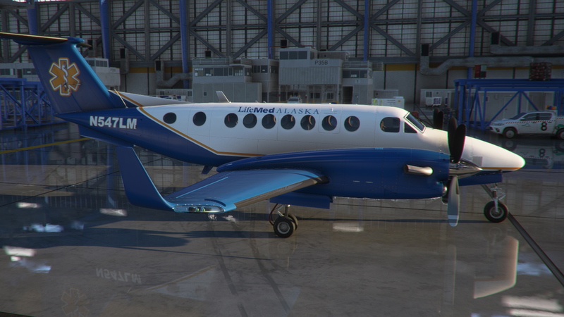 Asobo King Air 350i "N547LM" LifeMed ALASKA for Microsoft Flight ...