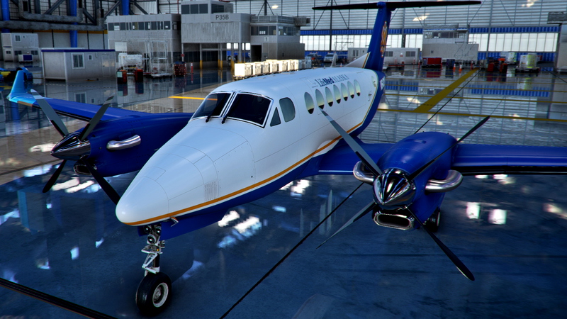 Asobo King Air 350i "N547LM" LifeMed ALASKA for Microsoft Flight ...