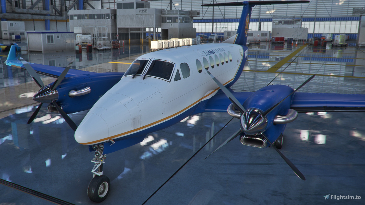 Asobo King Air 350i "N547LM" LifeMed ALASKA for Microsoft Flight ...