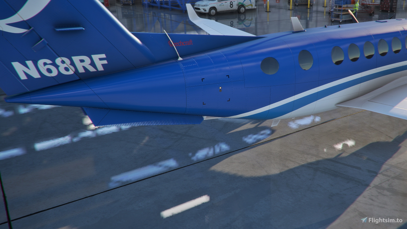 Asobo King Air 350i "N68RF" NOAA 对于 Microsoft Flight Simulator | MSFS