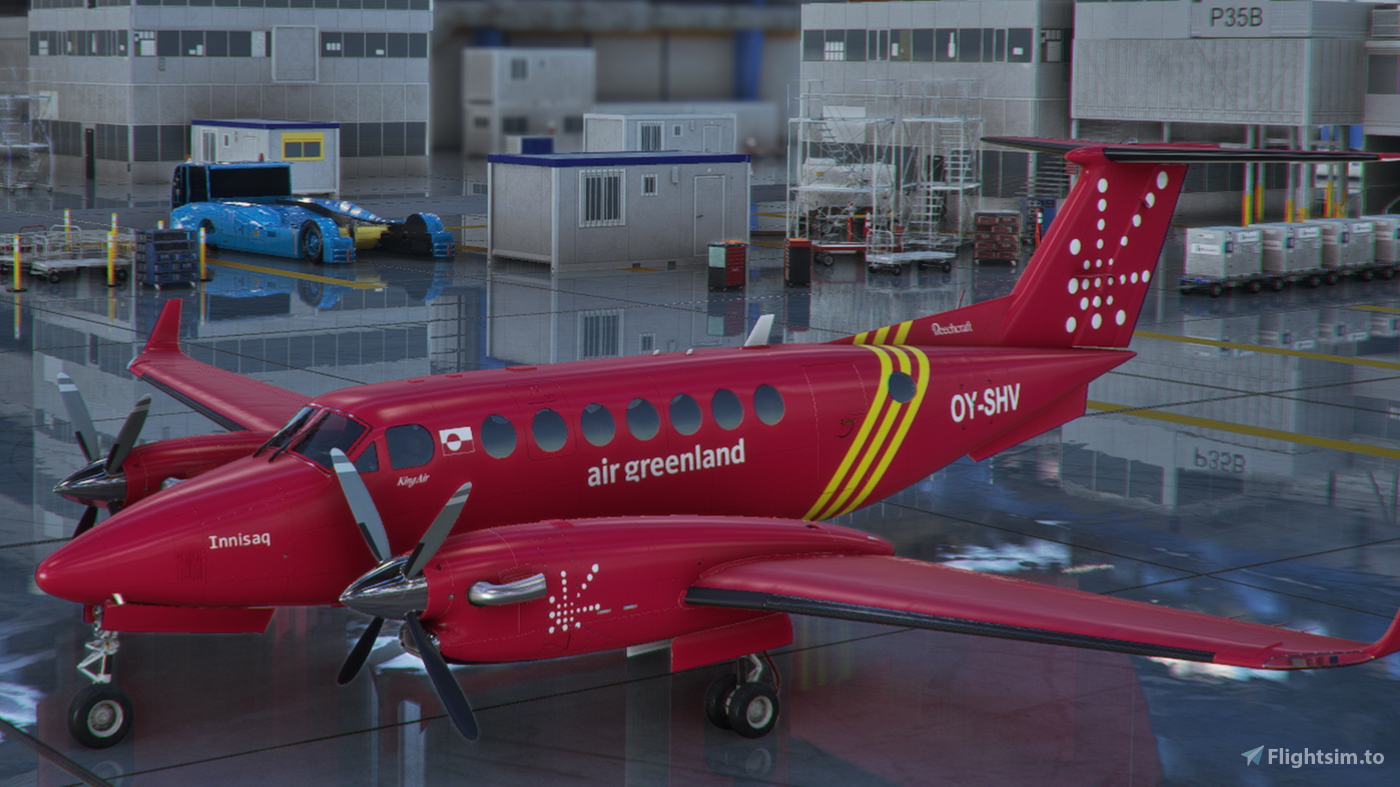 Asobo King Air 350i "OY-SHV" Air Greenland pour Microsoft Flight ...