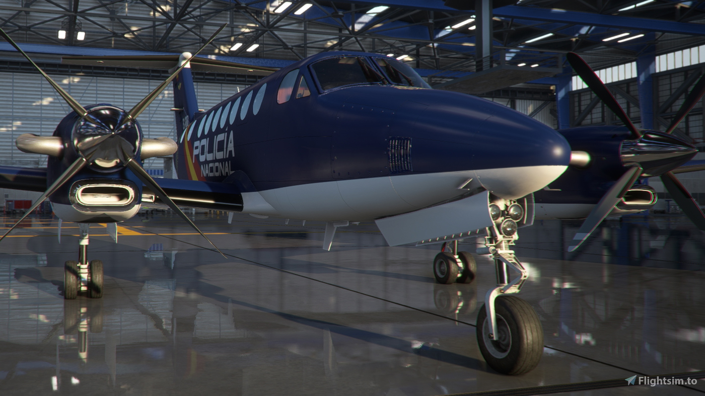 Asobo King Air 350i Policía Nacional "EC-GBB" für Microsoft Flight ...