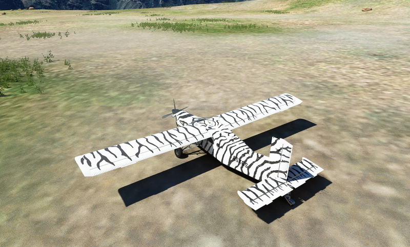 Asobo Pilatus Porter Zebra livery (Wheel/Gauges Type). voor Microsoft ...