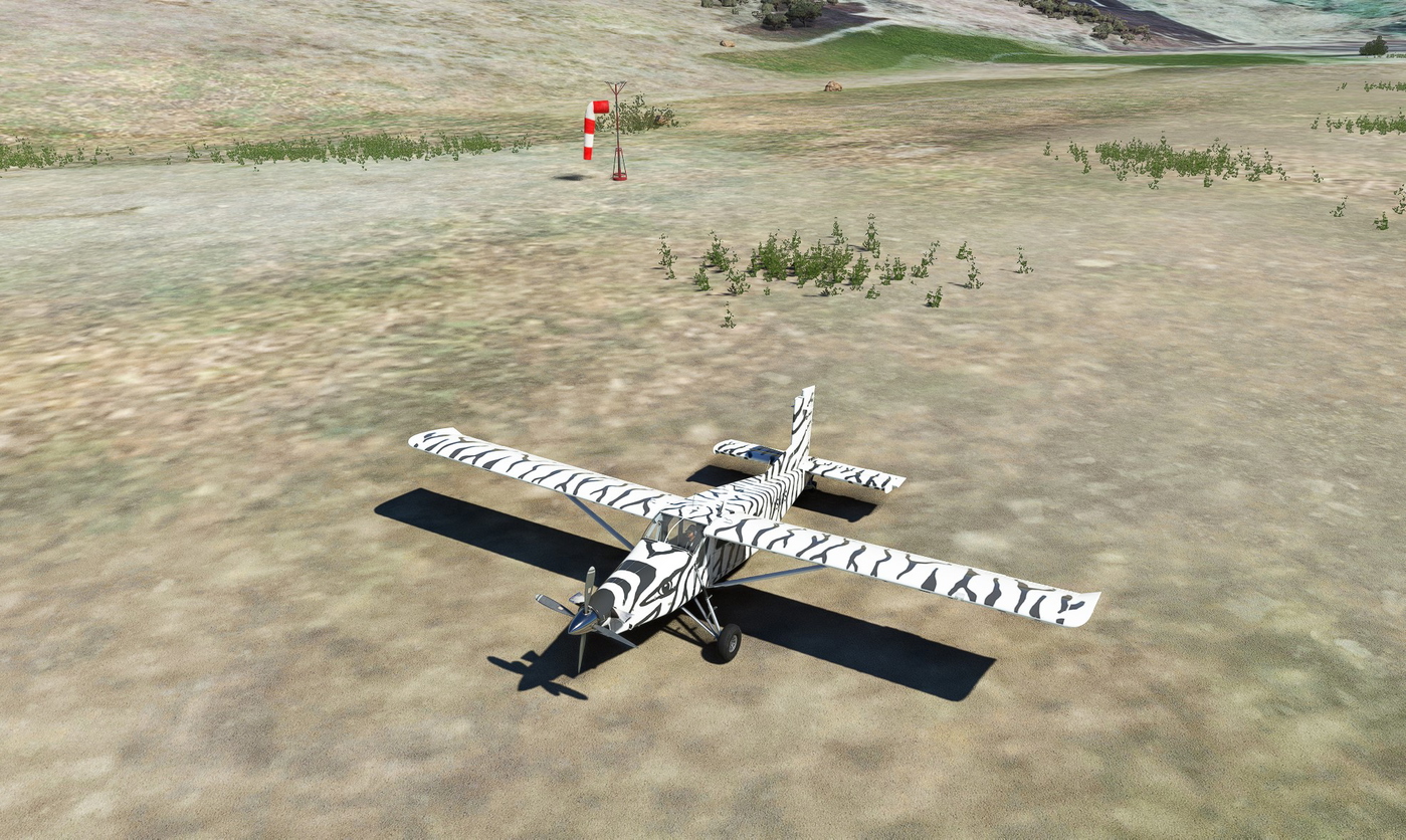 Asobo Pilatus Porter Zebra livery (Wheel/Gauges Type). voor Microsoft ...