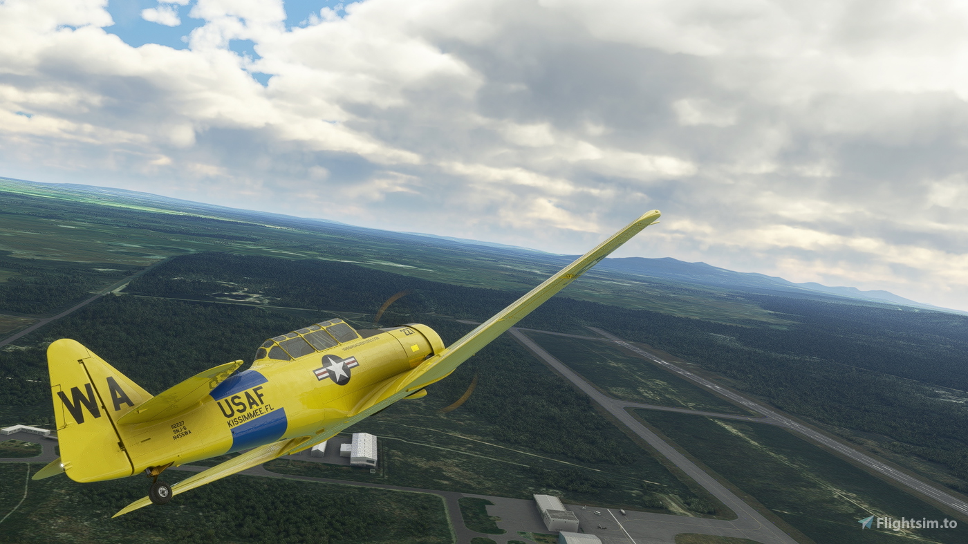 Asobo T-6 Texan USAF "N455WA" for Microsoft Flight Simulator | MSFS
