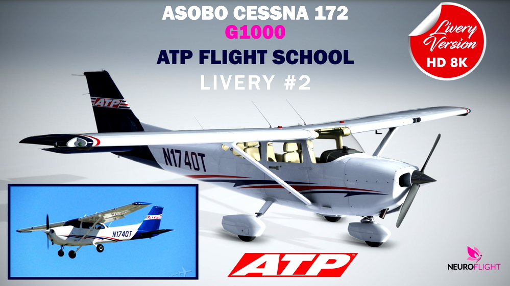 ATP Flight School Livery #2 for Asobo Cessna 172 G1000, registration ...