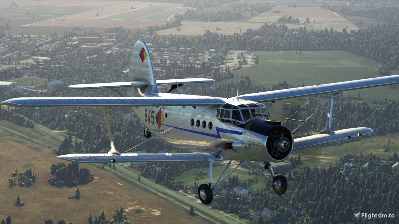 ATS Antonov AN-2 "845" GDR Air Force 1958 对于 Microsoft Flight Simulator ...