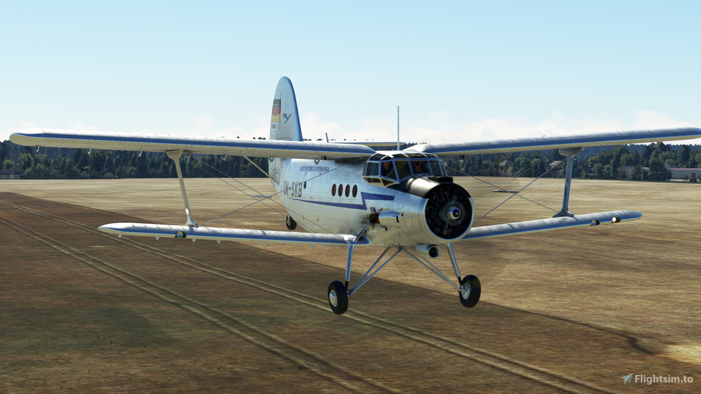 ATS Antonov AN-2 DM-SKB DDR - Lufthansa ca. 1960 для Microsoft Flight ...