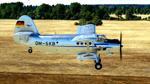 ATS Antonov AN-2 DM-SKB DDR - Lufthansa ca. 1960 对于 Microsoft Flight ...