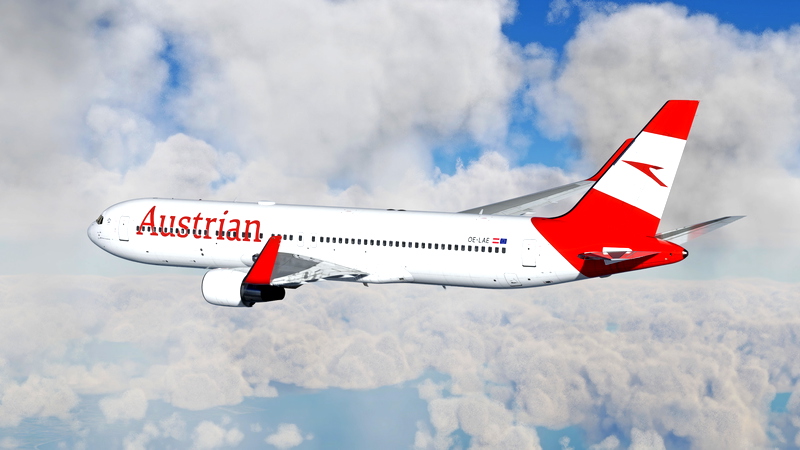 Austrian (OE-LAE) - CS 767-300 for Microsoft Flight Simulator | MSFS