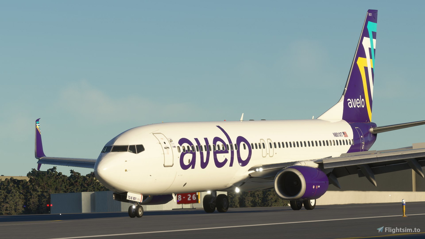 Avelo Airlines N801XT for Microsoft Flight Simulator | MSFS