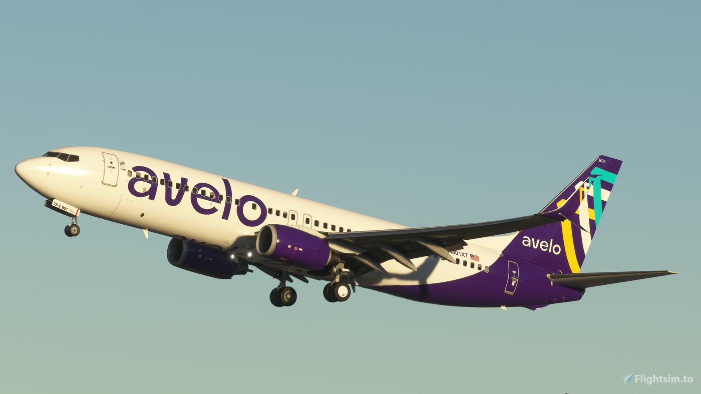 Avelo Airlines N801XT for Microsoft Flight Simulator | MSFS
