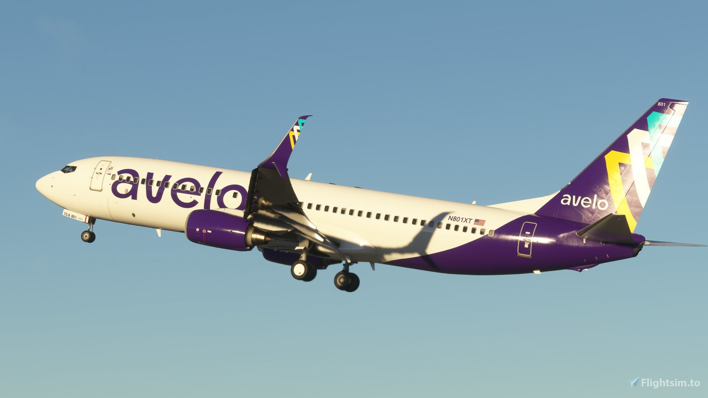 Avelo Airlines N801XT for Microsoft Flight Simulator | MSFS