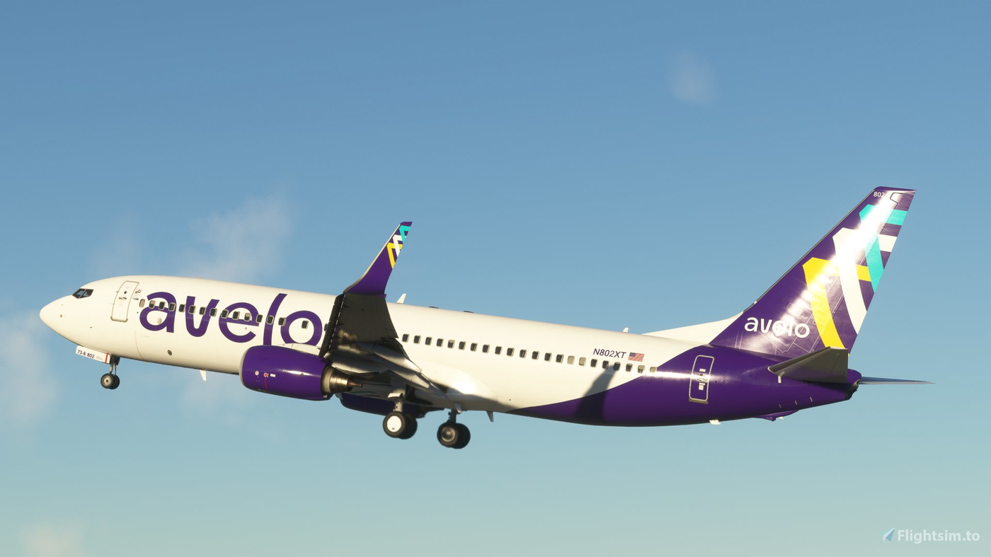 Avelo Airlines N802XT for Microsoft Flight Simulator | MSFS