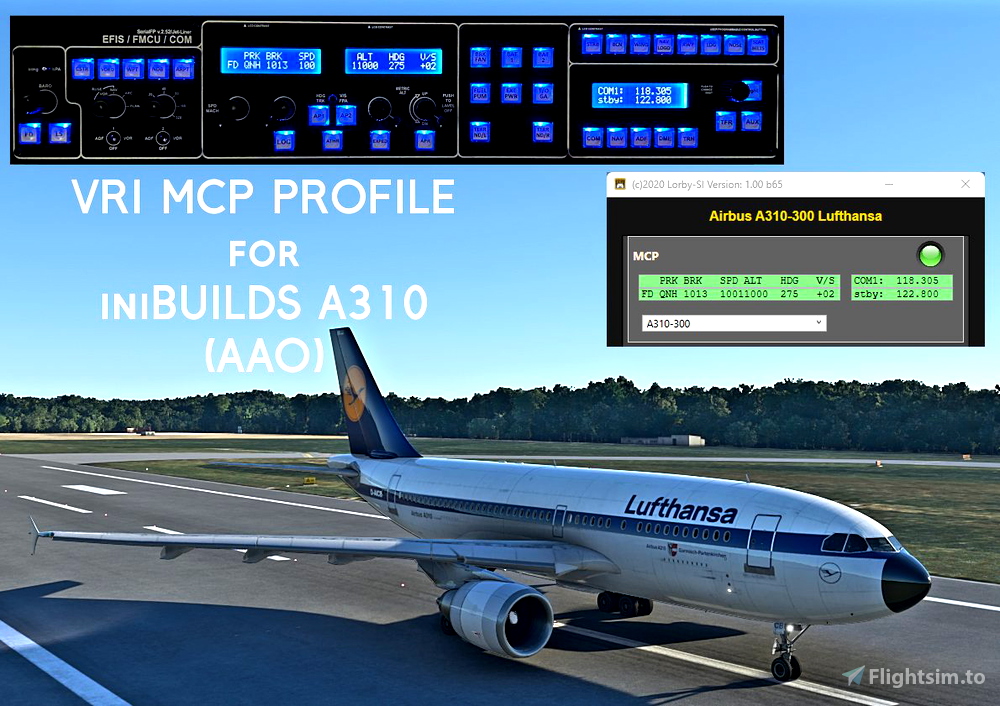 AXIS and OHs VRinsight MCP Combo for iniBuild A310 for Microsoft Flight ...