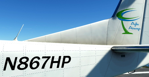 Aztec Airways "N867HP" Cessna 208B for Microsoft Flight Simulator | MSFS