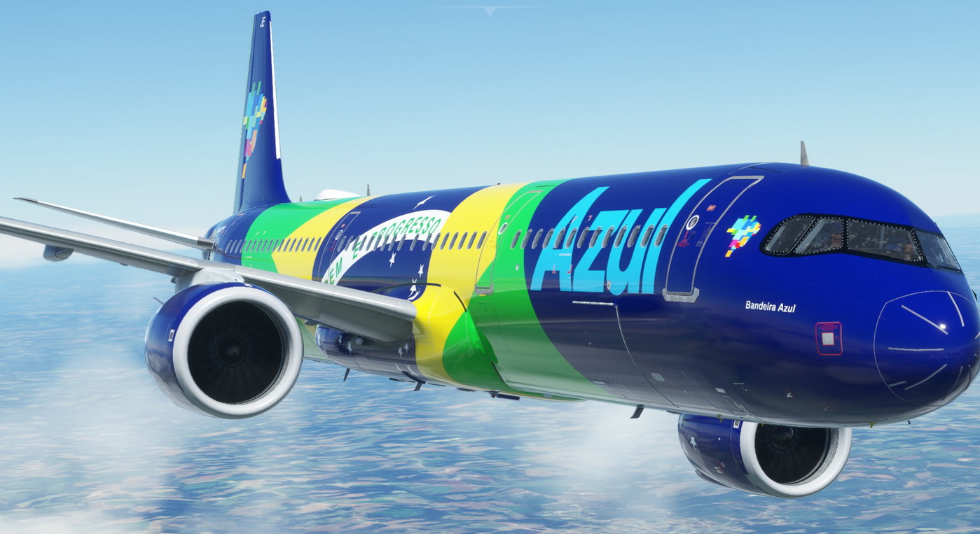 Azul (Brazilian Flag) | PR-YJE | LatinVFR A321Neo Leap | 8K Resolution ...