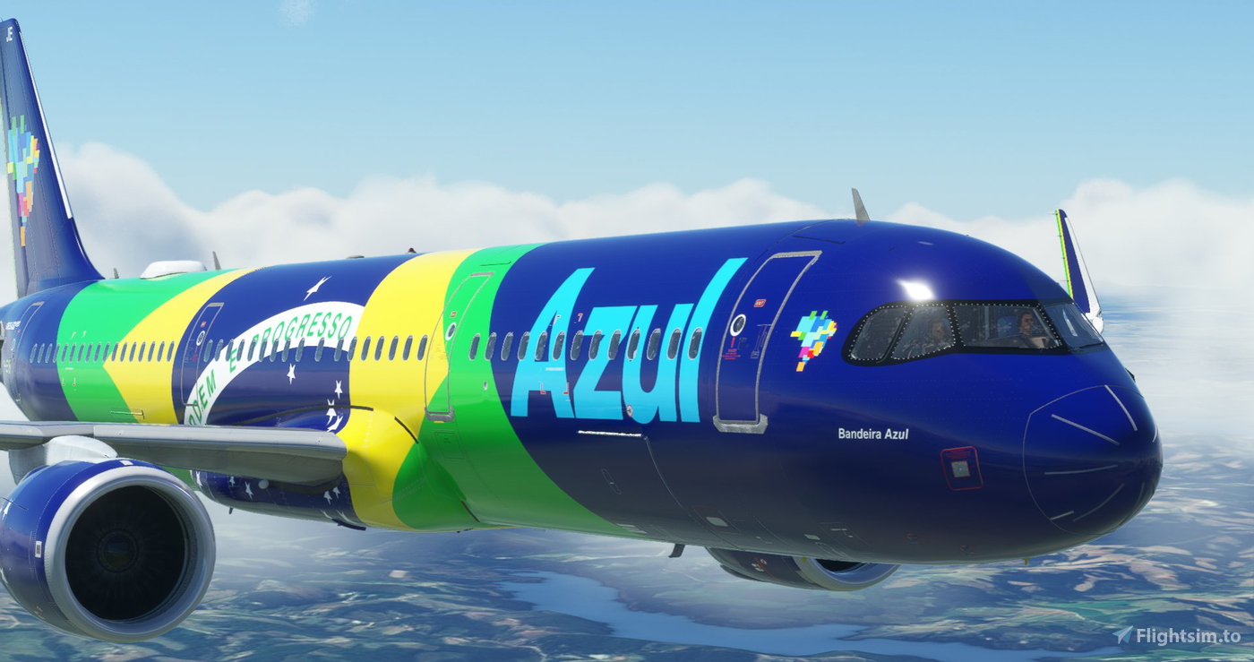 Azul (Brazilian Flag) | PR-YJE | LatinVFR A321Neo Leap | 8K Resolution ...