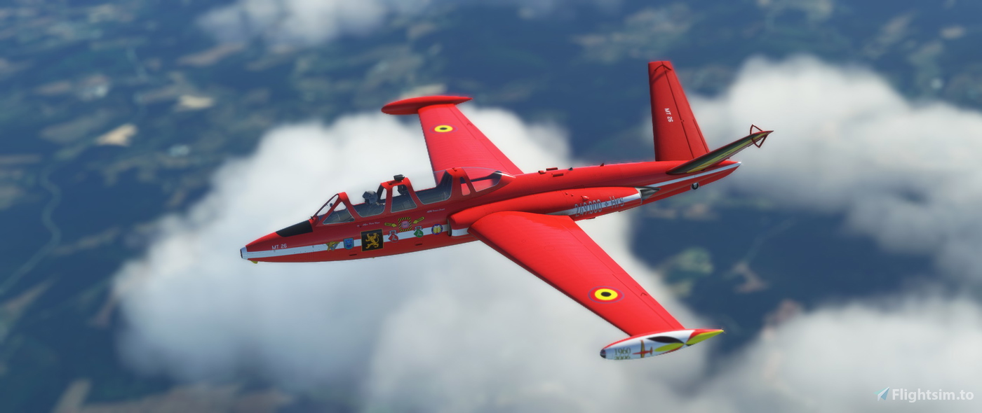Azurpoly CM170 Magister Red Devils MT-26 für Microsoft Flight Simulator ...