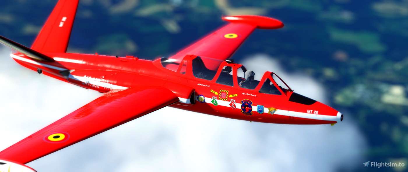 Azurpoly CM170 Magister Red Devils MT-26 » Microsoft Flight Simulator
